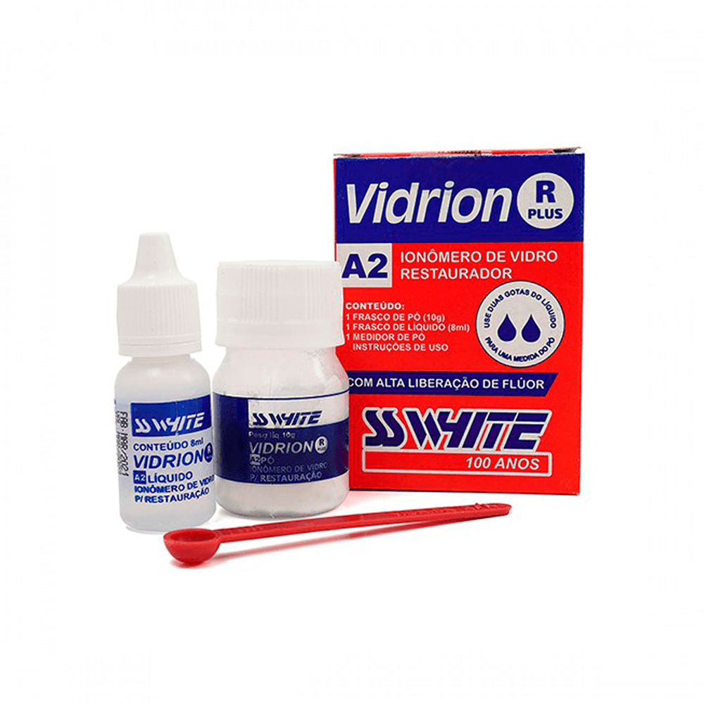 Ionômero de Vidro Restaurador Vidrion R Plus A2 - SS White - dentalecia