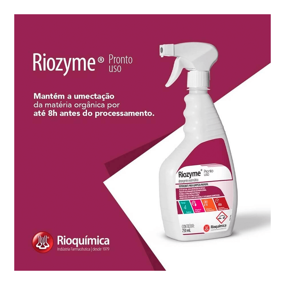 Detergente Enzimático Riozyme Pronto Uso - Rioquímica - dentalecia