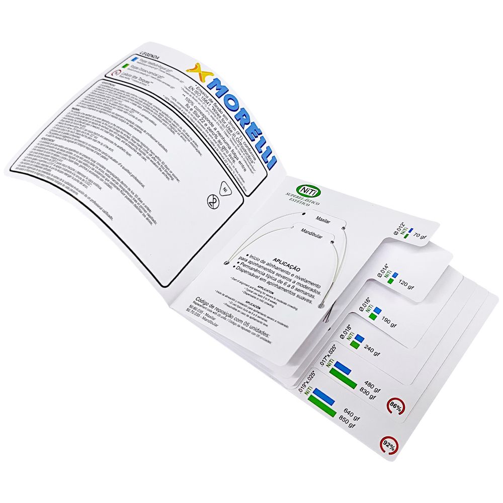 Sequência de Arcos para Bráquete Estéticos - Morelli - dentalecia